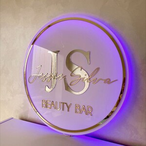 Custom Backlit Acrylic Sign Acrylic Logo Text Sign LED Business Sign ...