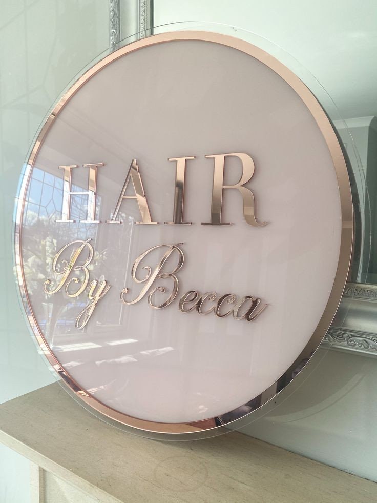 Custom Backlit Acrylic Sign Acrylic Logo Text Sign LED Business Sign ...