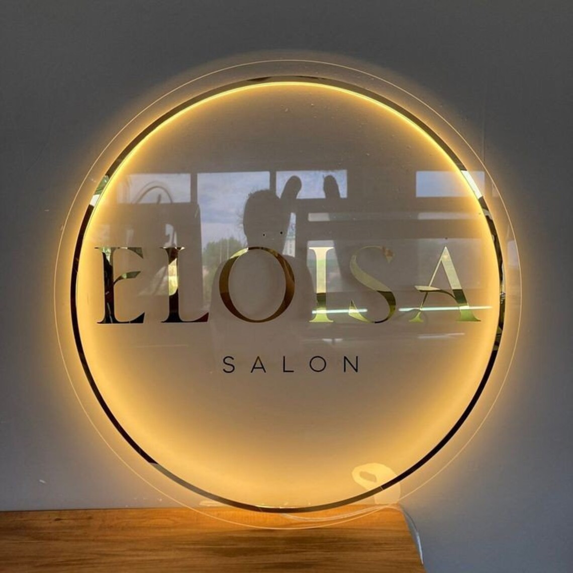 Custom Backlit Acrylic Sign Acrylic Logo Sign LED Business Sign Salon ...