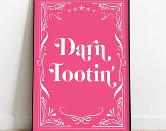 Darn Tootin PRINT - Etsy