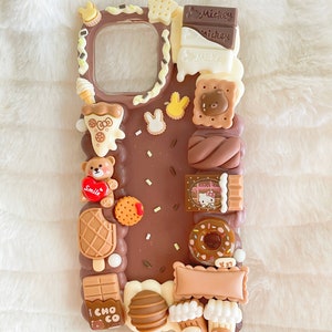 Let’s Eat Chocolate Decoden Phone Cases for All Models, Handmade Phone ...