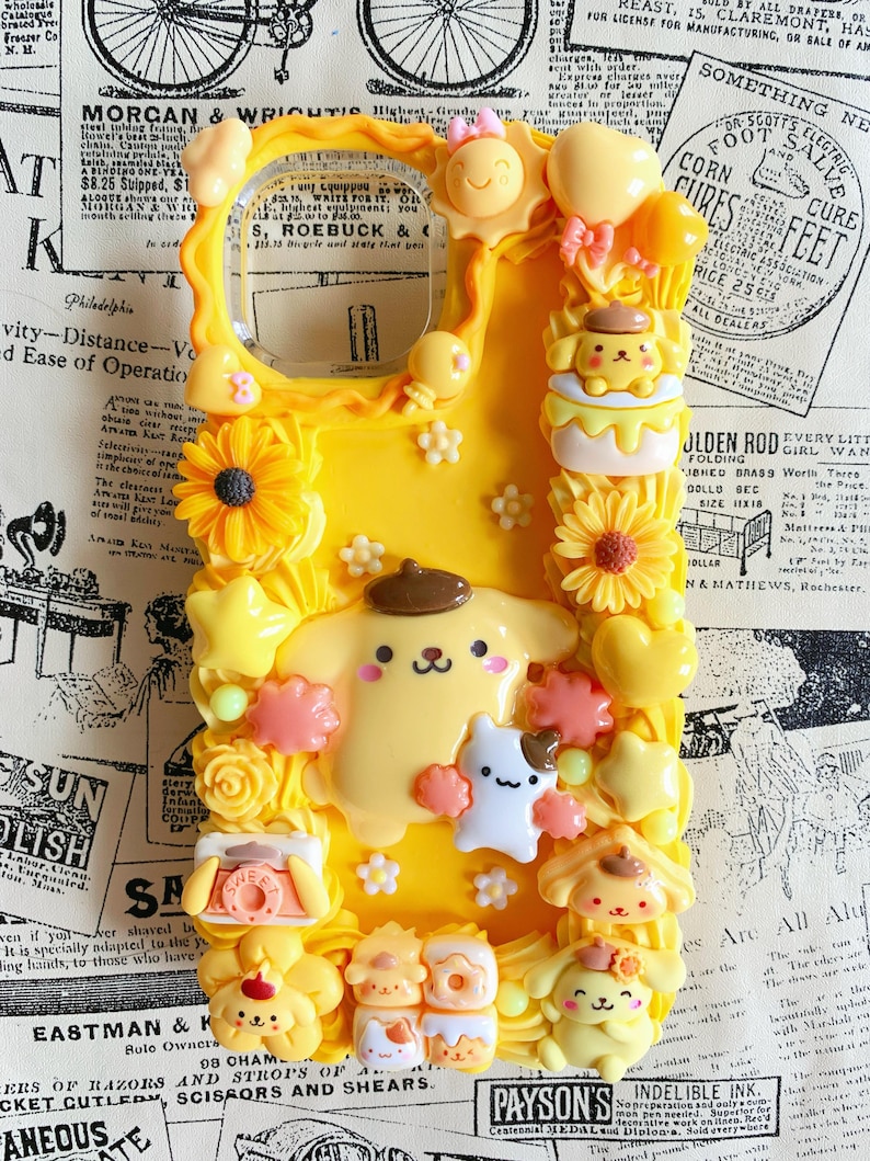 Kawaii Cute Decoden Phone Cases for All Models, Handmade Custom Phone ...