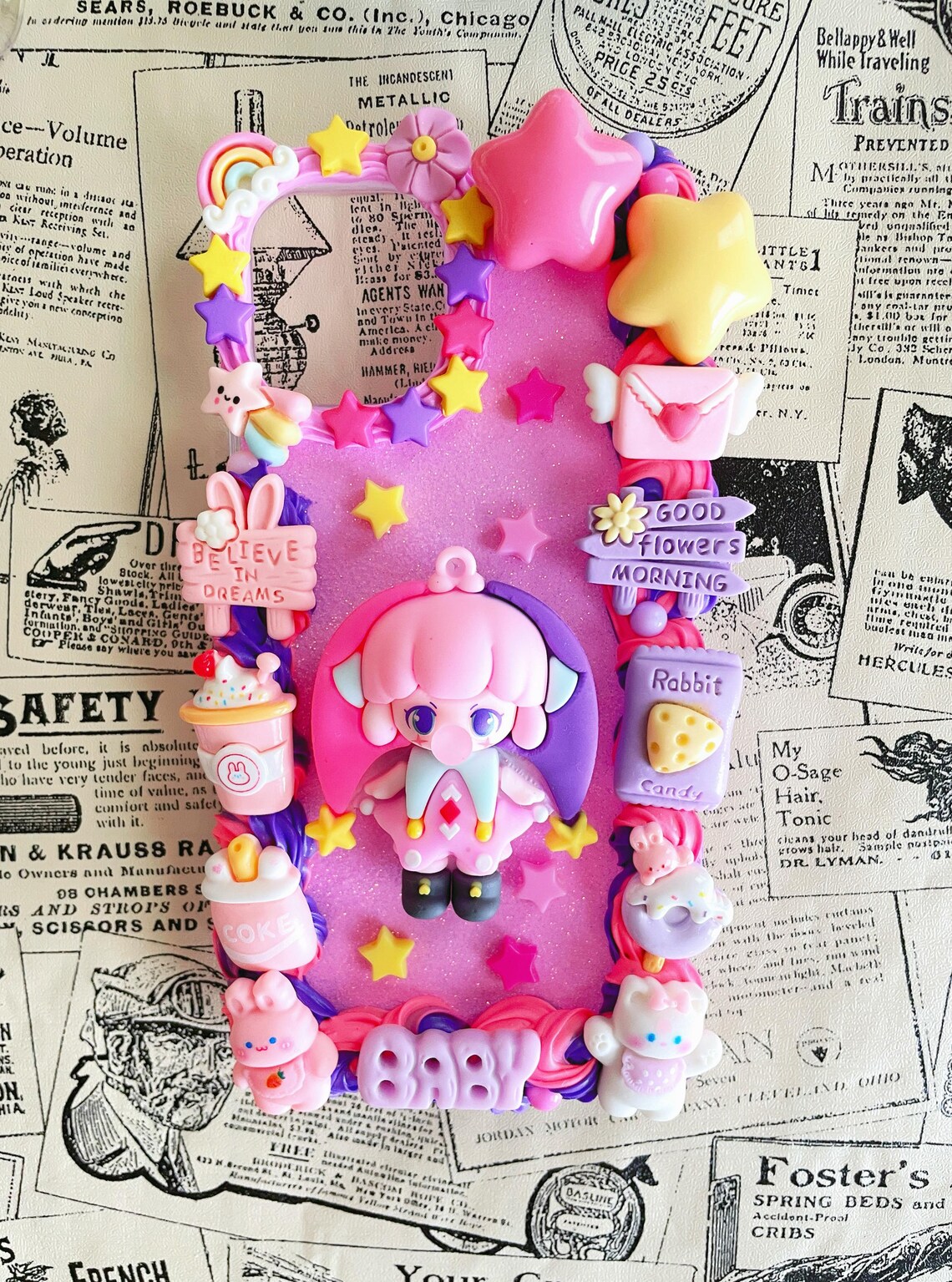 Ready to Ship iPhone 12/ iPhone 12 Pro Decoden Phone Case, Kawaii Cute ...