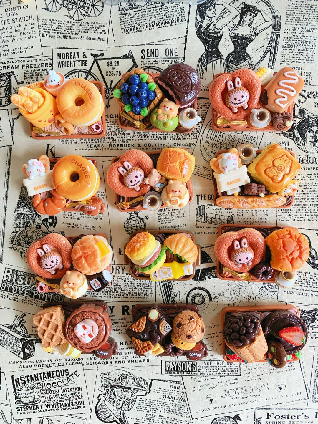 Kawaii Cute Decoden Fridge Magnet, Handmade Magnet, Food Theme Fridge ...