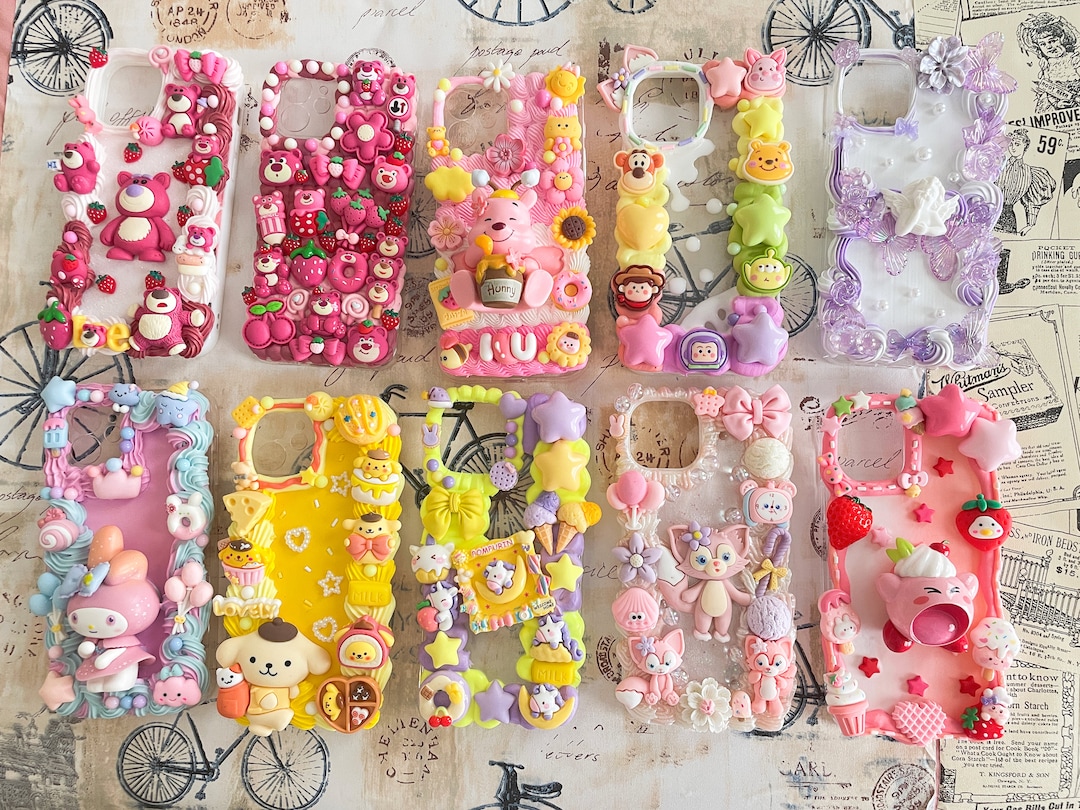 Ready to Ship iPhone 12/ iPhone 12 Pro Decoden Phone Case, Kawaii Cute ...
