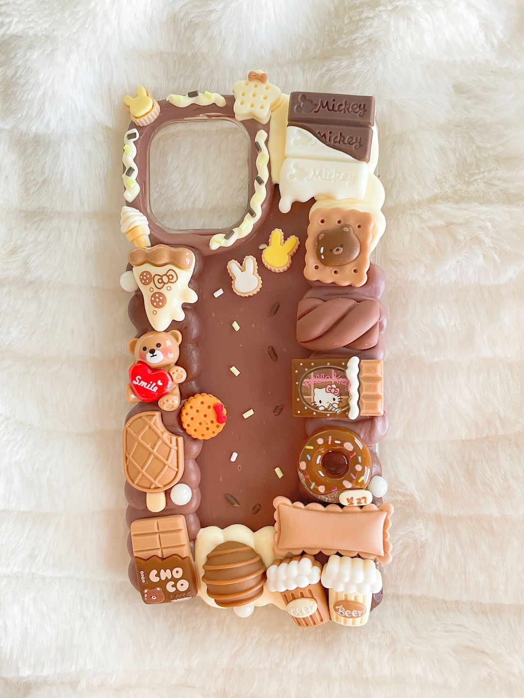 Let’s Eat Chocolate Decoden Phone Cases for All Models, Handmade Phone ...