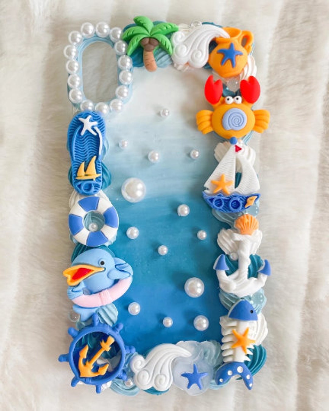 Ocean Theme Decoden Phone Cases for All Models, Handmade Phone Cases ...