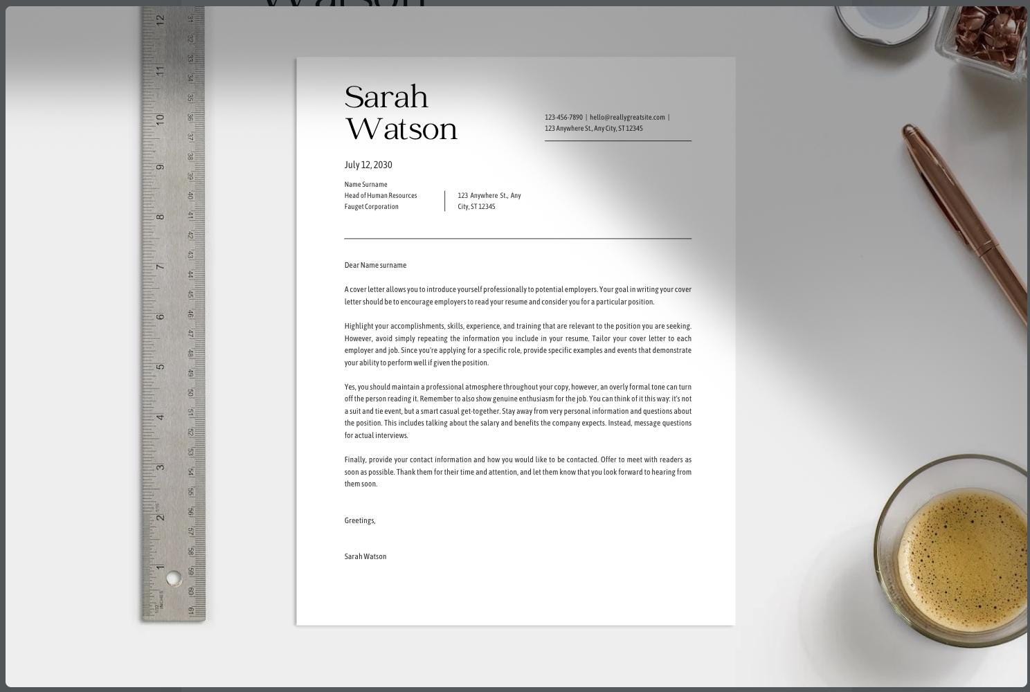 Resignation Letter | Sample | New Job | Resigned| Editable | Word ...