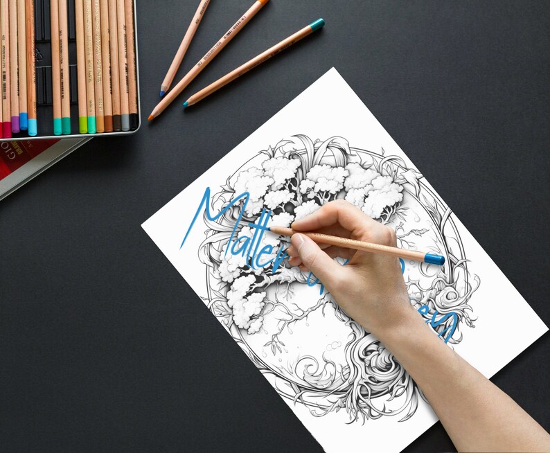 Tree of Life Coloring Book - Encircled Eternity: Mindful Meditation and ...