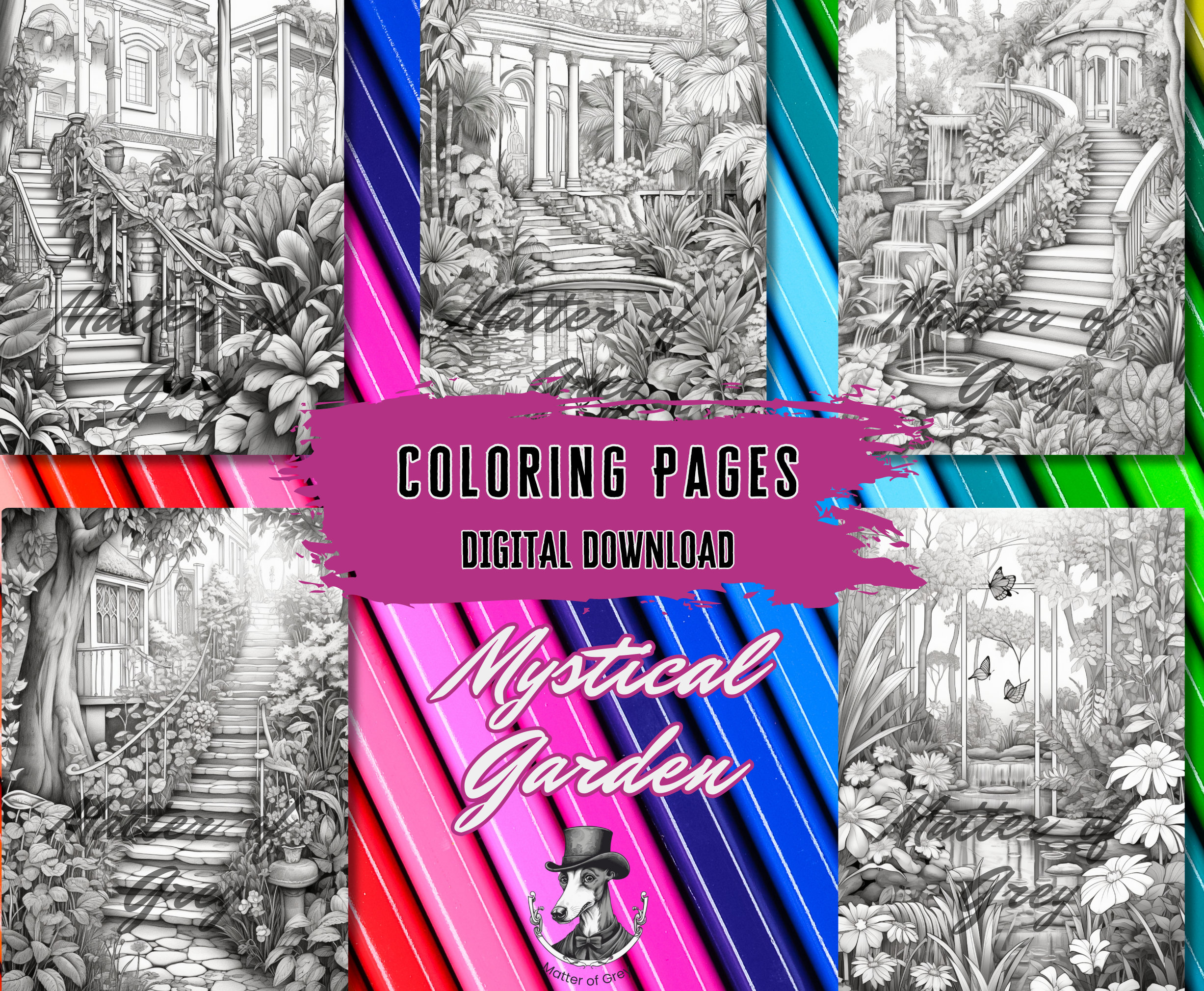 Explore Mystical Garden: A Printable Adult and Kids Fantasy - Etsy