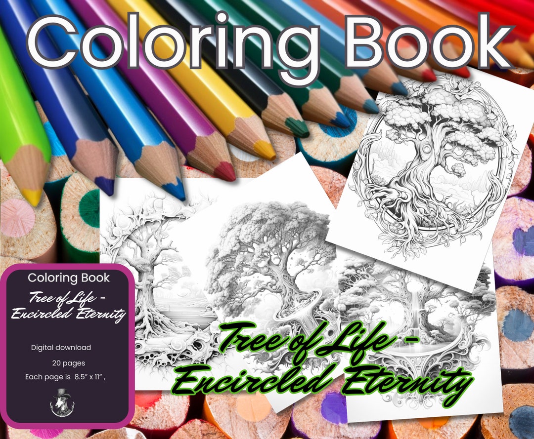 Tree of Life Coloring Book - Encircled Eternity: Mindful Meditation and ...