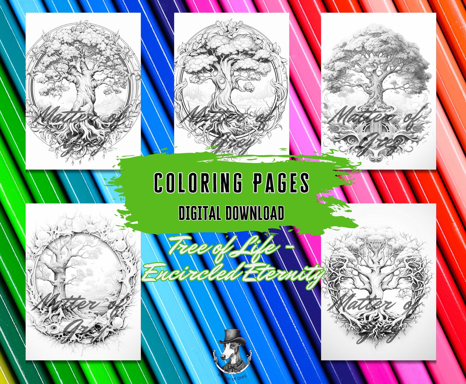 Tree of Life Coloring Book - Encircled Eternity: Mindful Meditation and ...