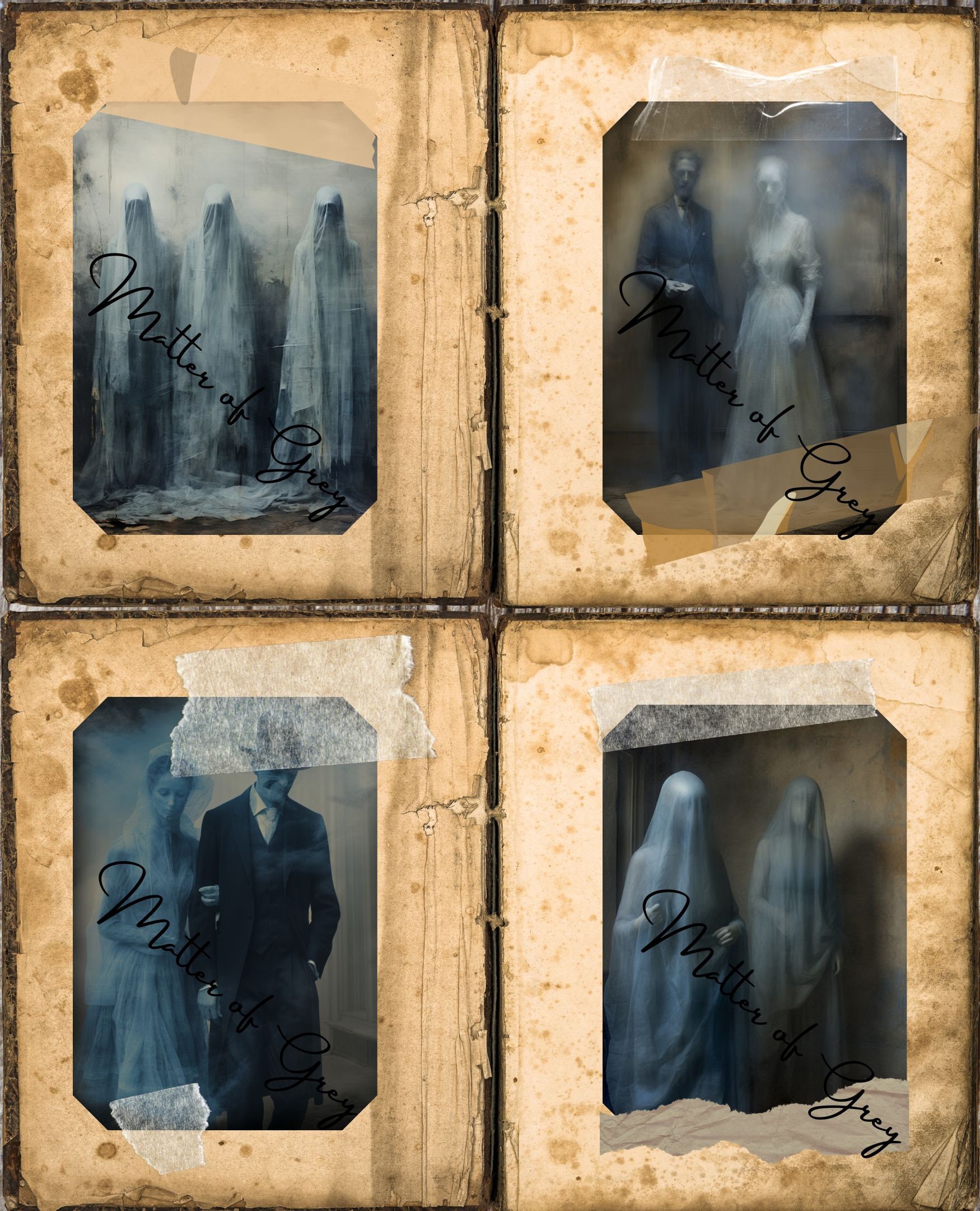 Ghosts Captured on Film Haunting 19th Century Junk Journal Pages ...