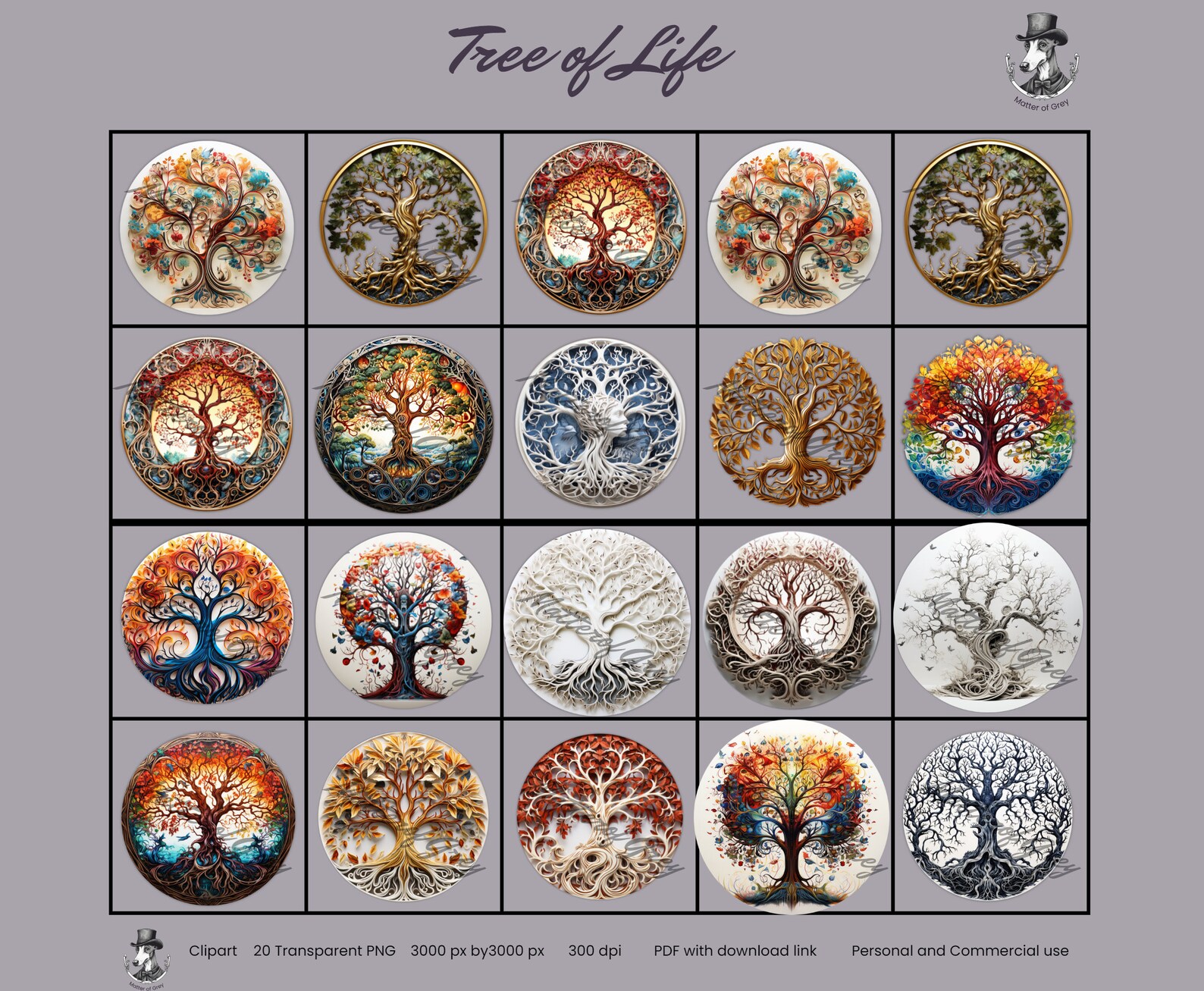Tree of Life Inspirations Clipart Collection - 20 Unique Tree of Life ...