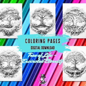Tree of Life Coloring Book - Encircled Eternity: Mindful Meditation and ...