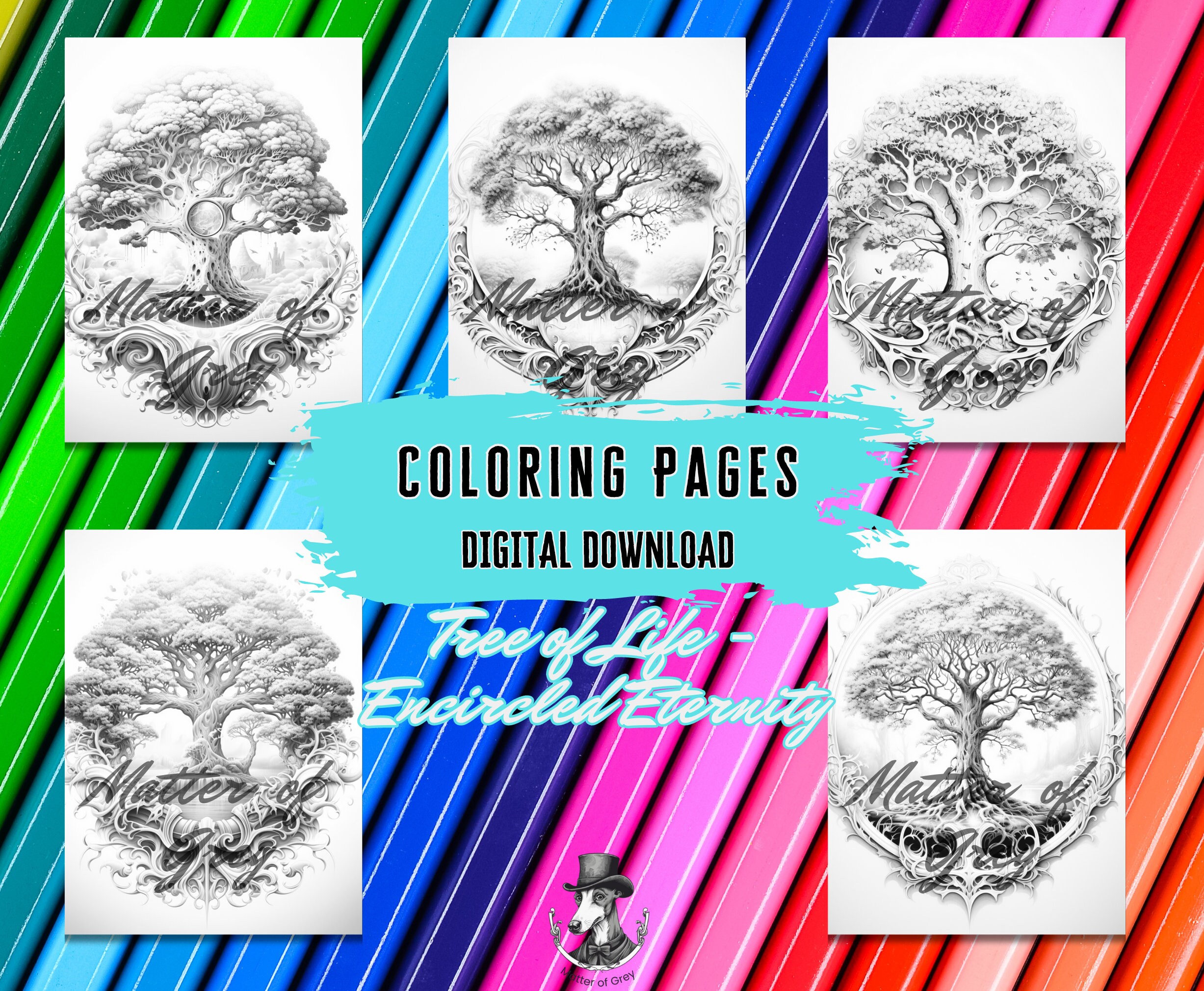 Tree of Life Coloring Book - Encircled Eternity: Mindful Meditation and ...