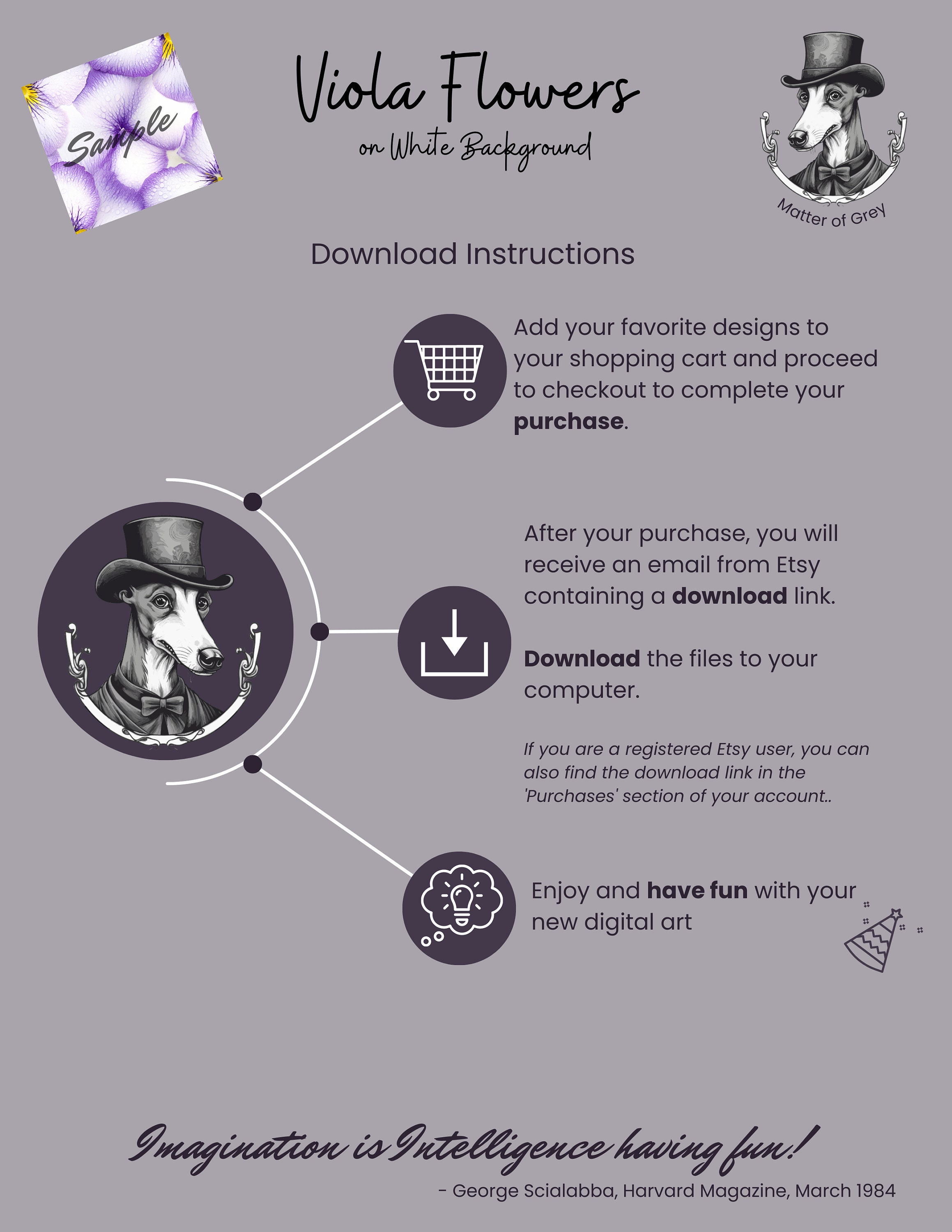 Violets Seamless Pattern Digital Paper on a White Background. Viola ...