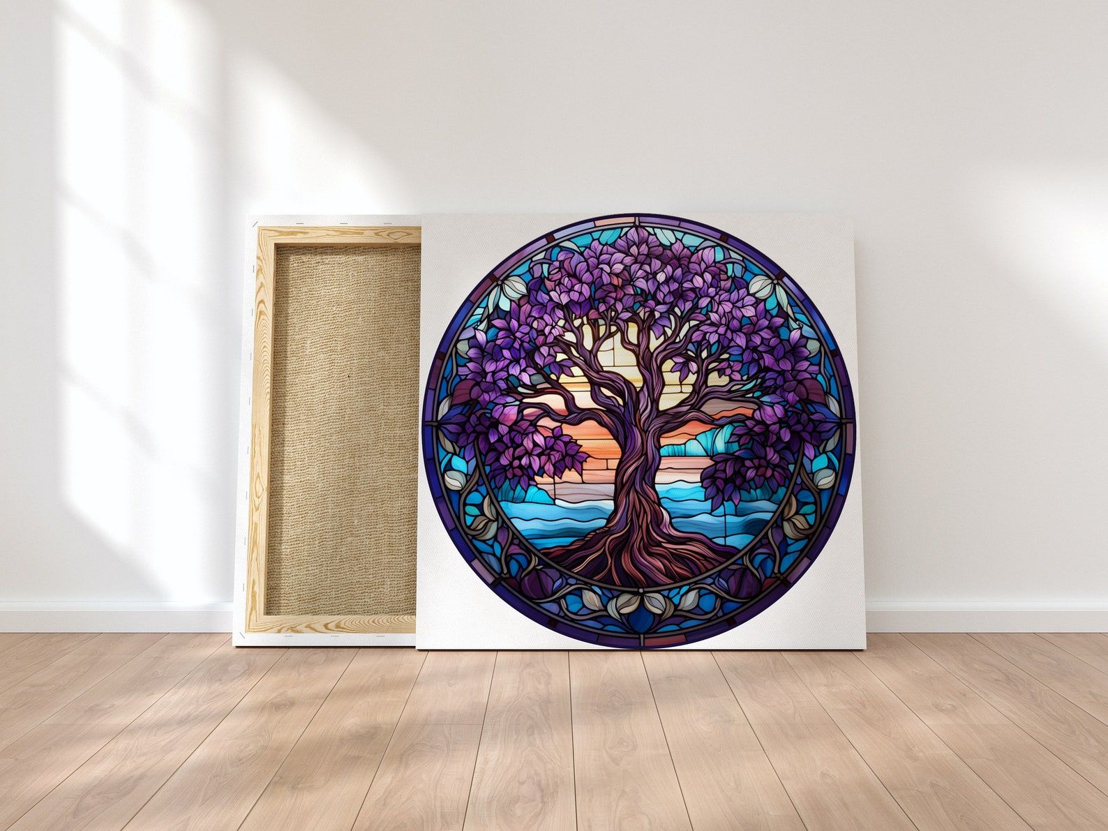 Stained Glass Style Tree of Life Clipart Set With 20 Transparent PNG ...