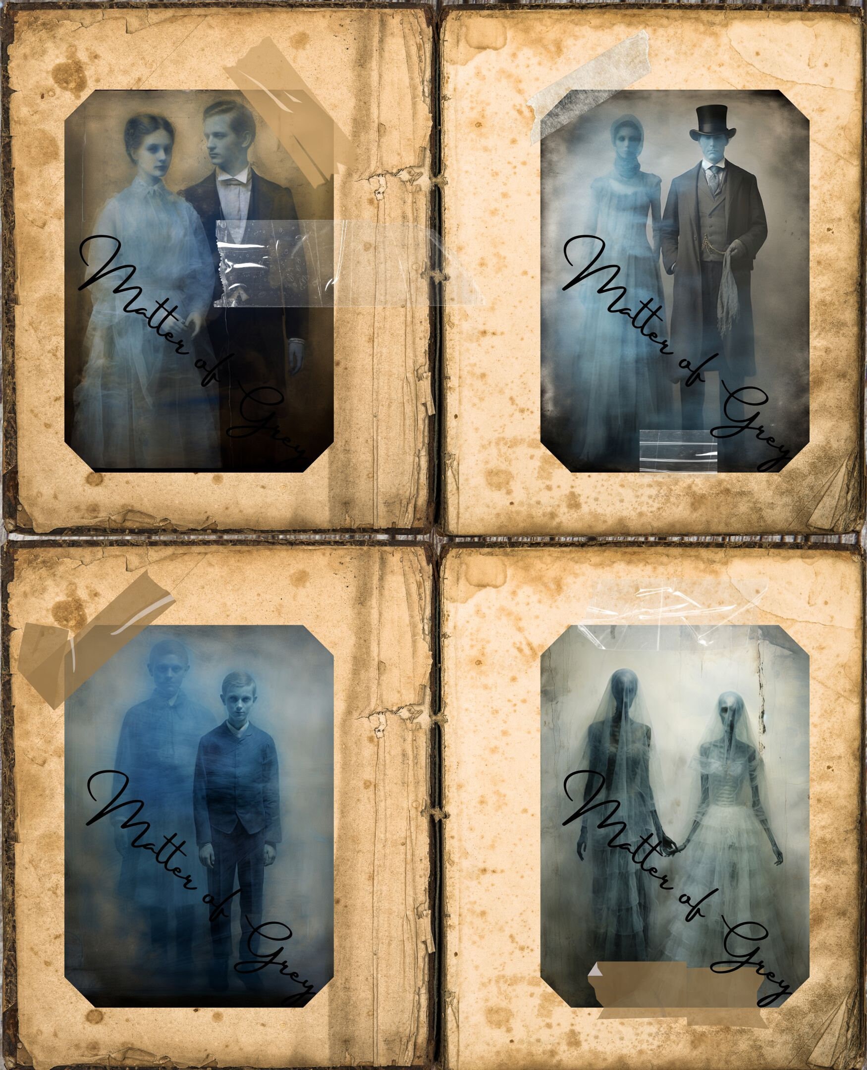 Ghosts Captured on Film Haunting 19th Century Junk Journal Pages ...