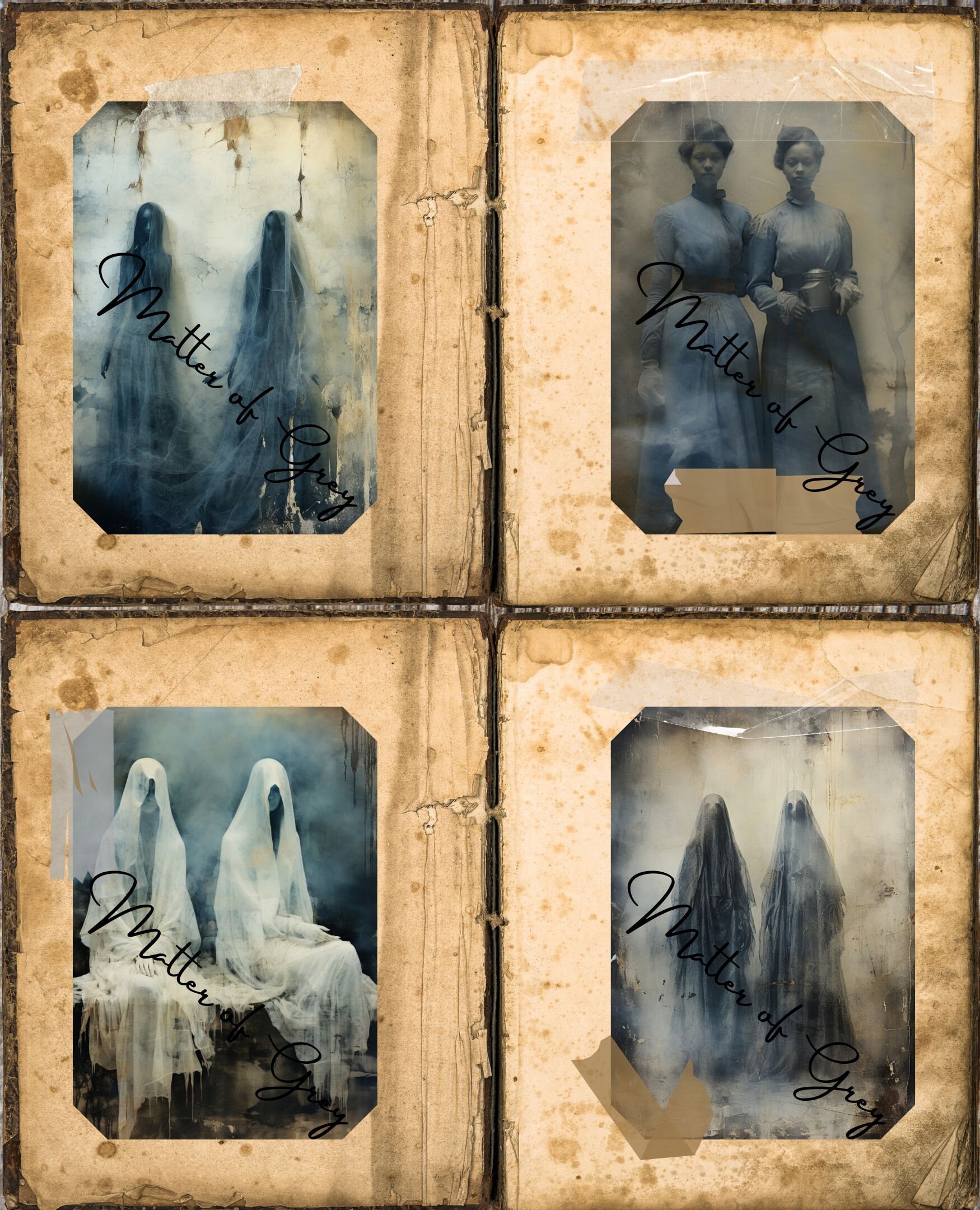 Ghosts Captured on Film Haunting 19th Century Junk Journal Pages ...