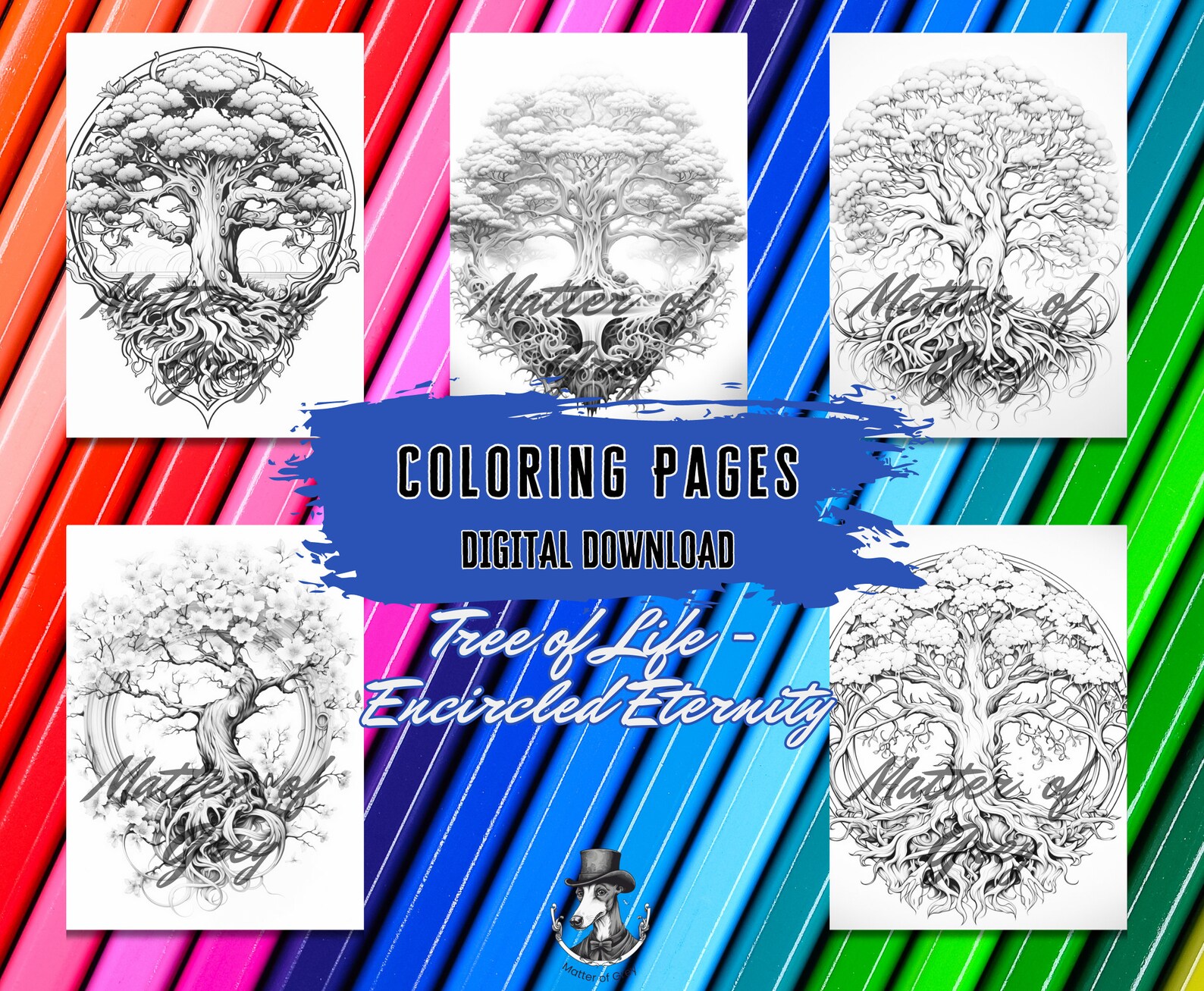 Tree of Life Coloring Book - Encircled Eternity: Mindful Meditation and ...