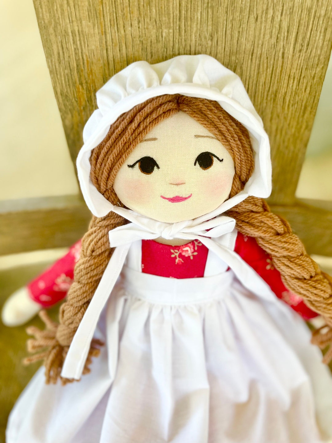 Prairie Girl Doll Handmade Hand Embroidered Homestead Doll Gift for ...