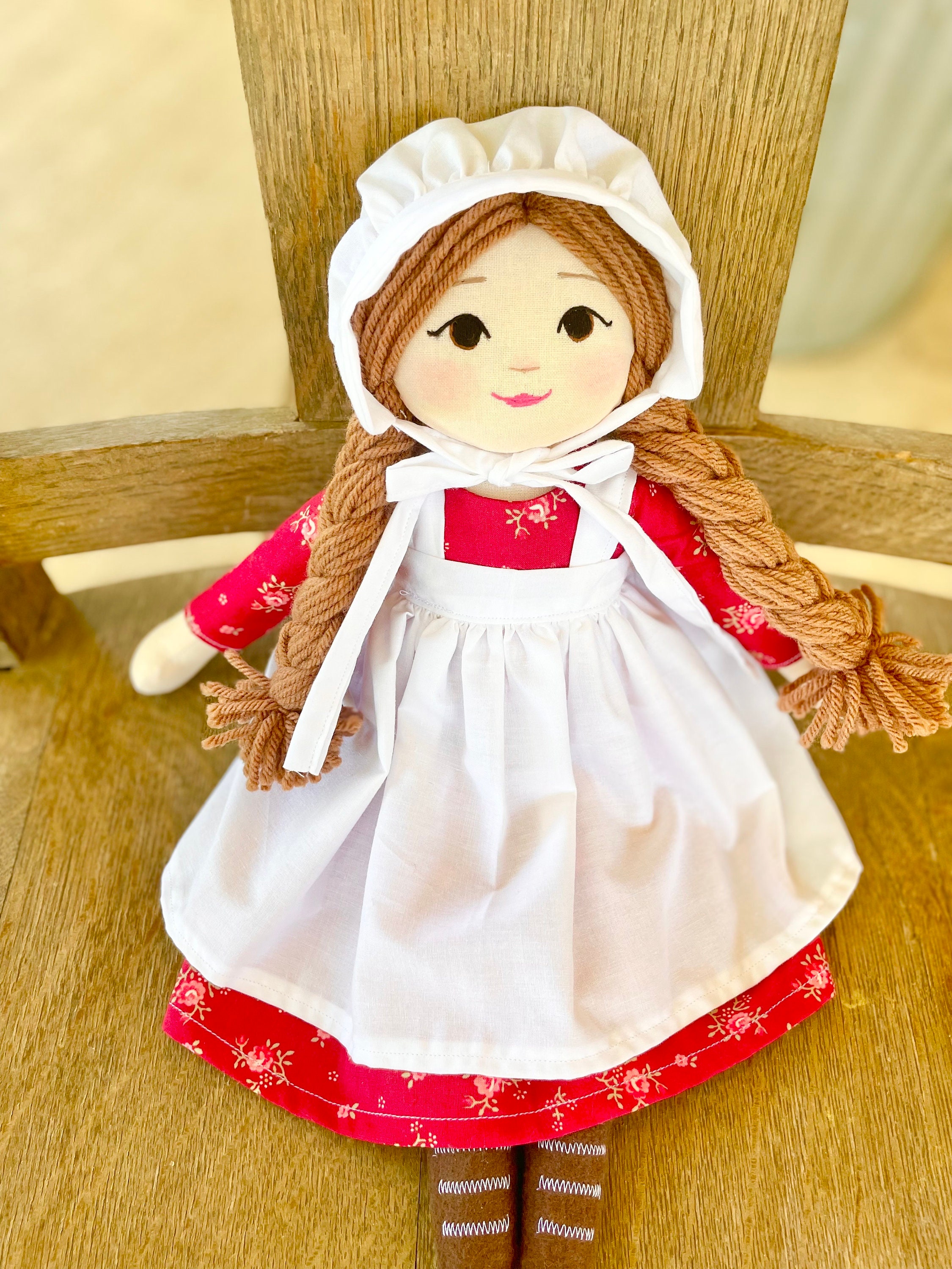 Prairie Girl Doll Handmade Hand Embroidered Homestead Doll Gift for ...