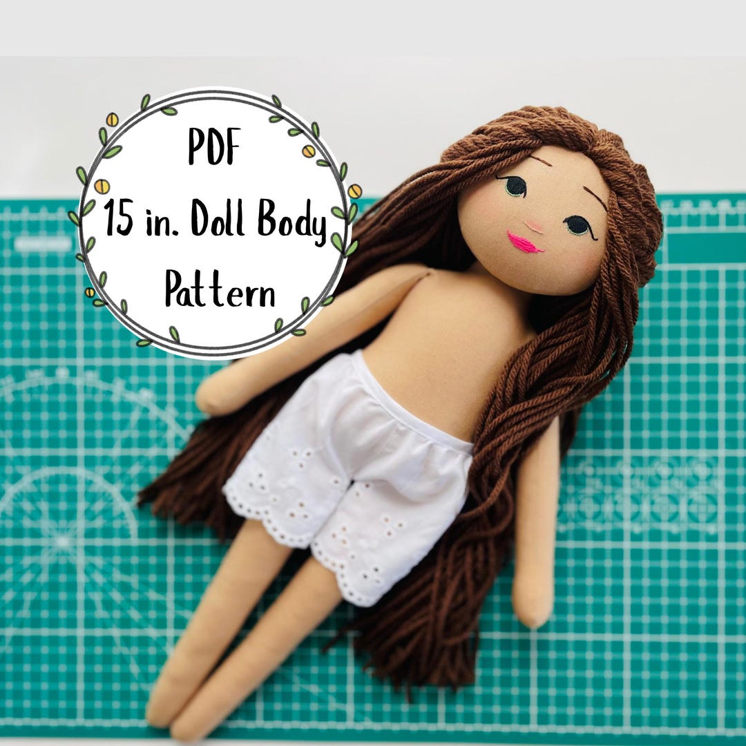 Basic Cloth Doll BODY PATTERN, Make the Perfect Gift for Your Rag Doll ...