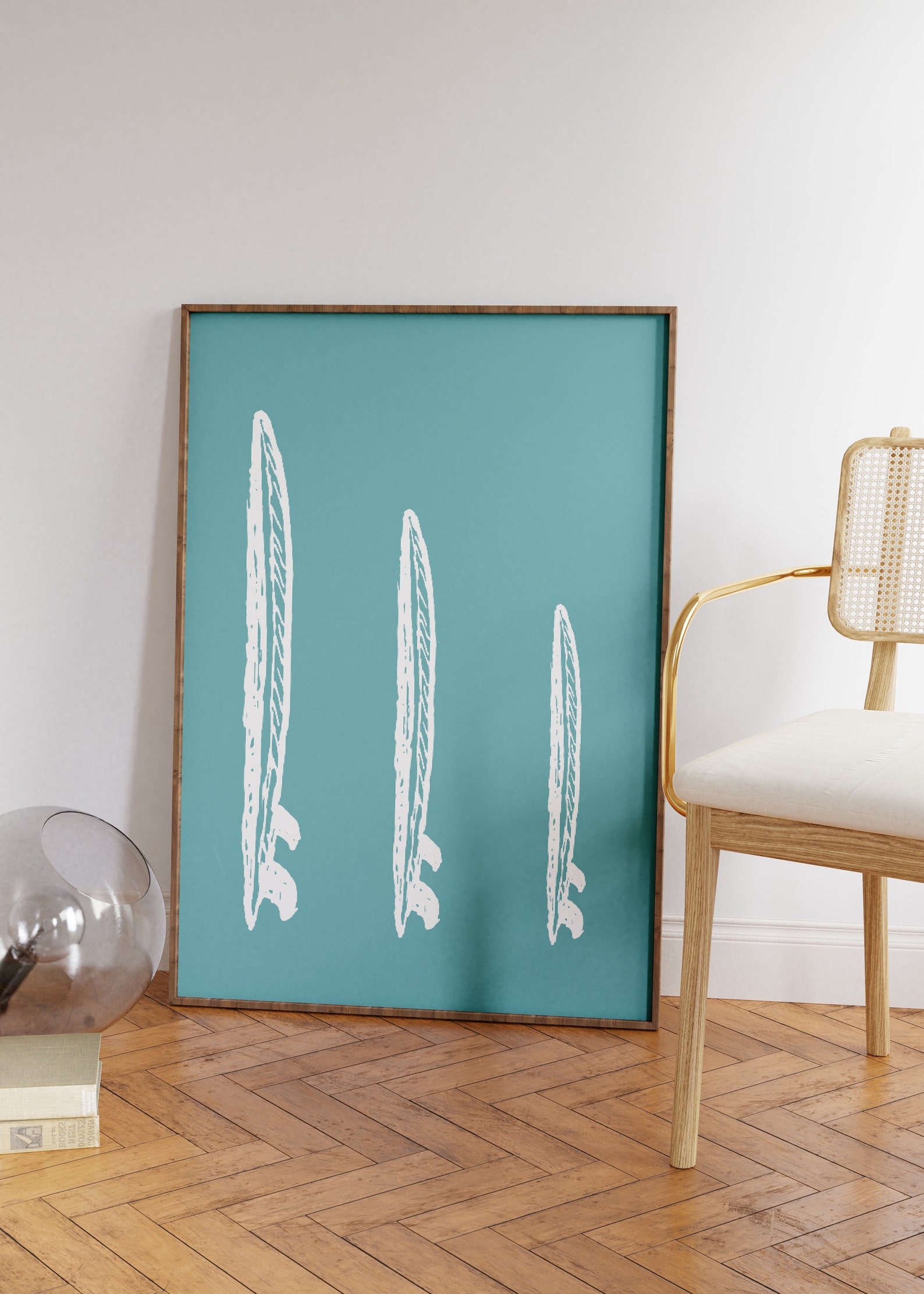Surf Board Wall Print Surfboard Longboard Longboards Long Fins Waves ...