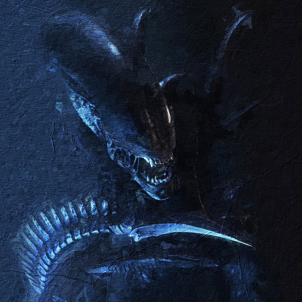 Alien Art Work - Etsy