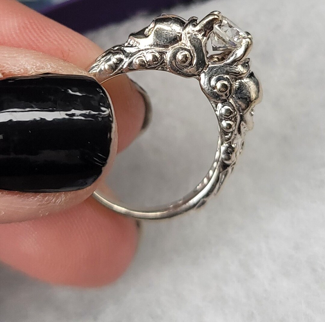 Custom Made Skull Engagement Ring - Etsy