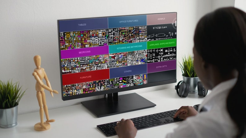 AutoCAD Blocks 2D DWG CAD Library Templates Drawings - Etsy México