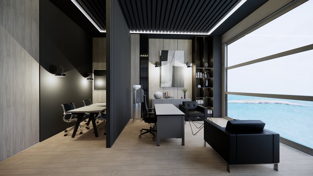 Custom Office Design, CEO Room Decoration , Owner Room Interior Design ...