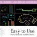 Poolside Lounge Set Autocad 2D DWG File: Garden & Pool Designs - Etsy