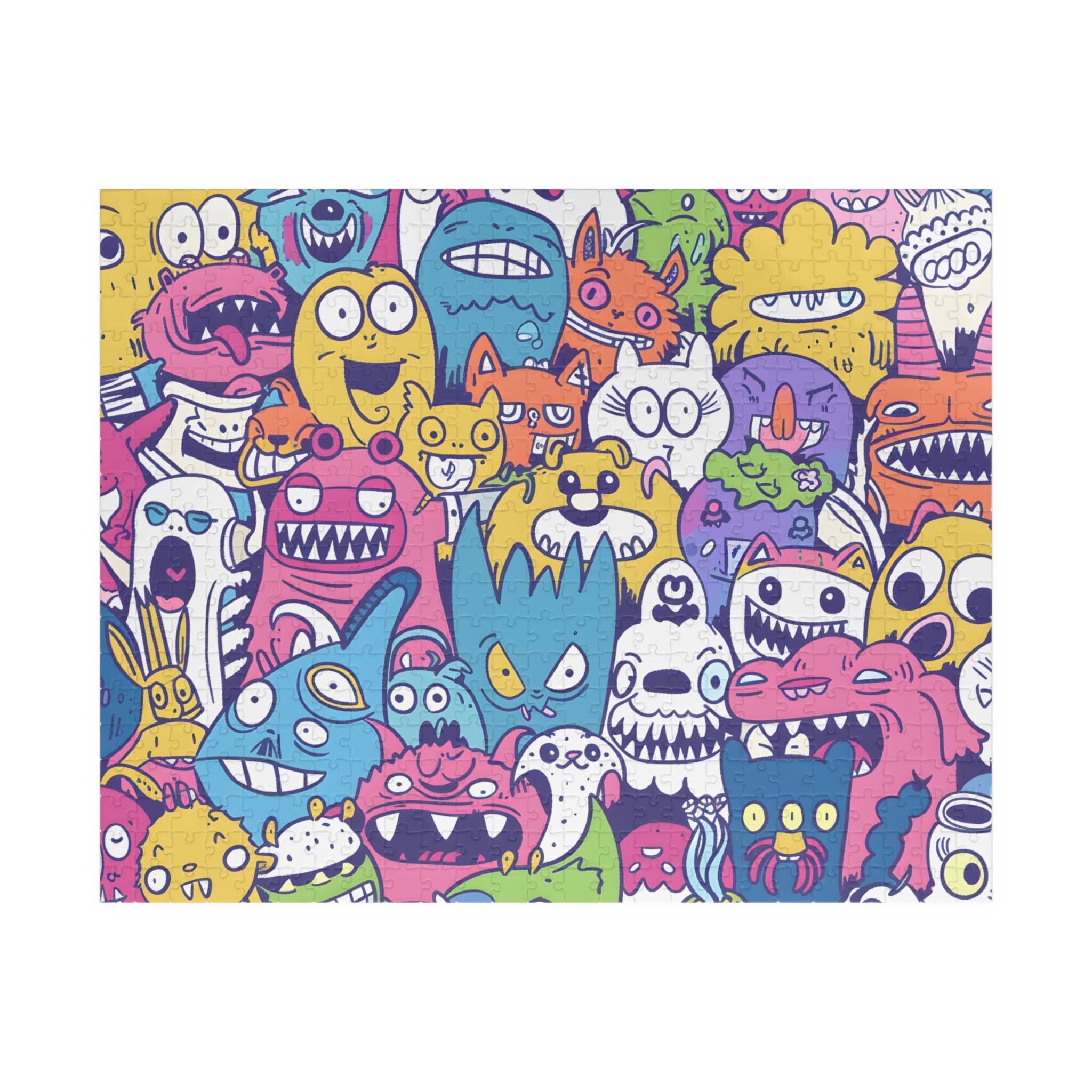 Doodle Mayhem: Cartoon Extravaganza #13838-24893 - Etsy