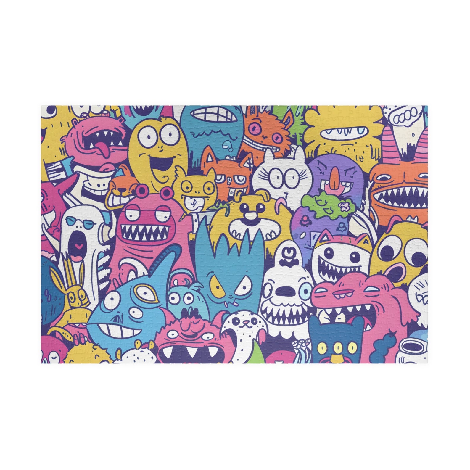 Doodle Mayhem: Cartoon Extravaganza #13838-24893 - Etsy