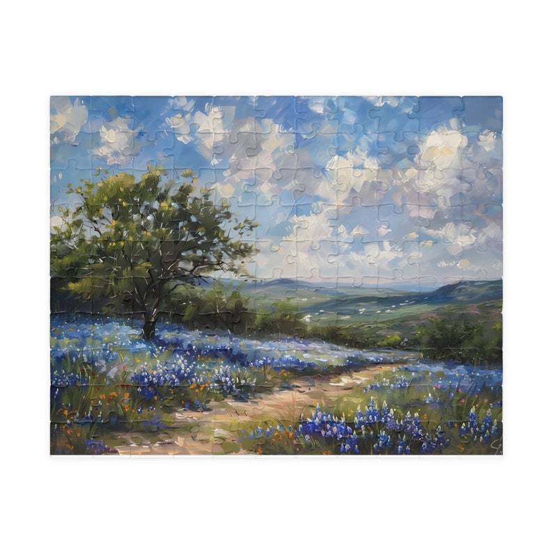Springtime Canvas in Texas Hills - Etsy