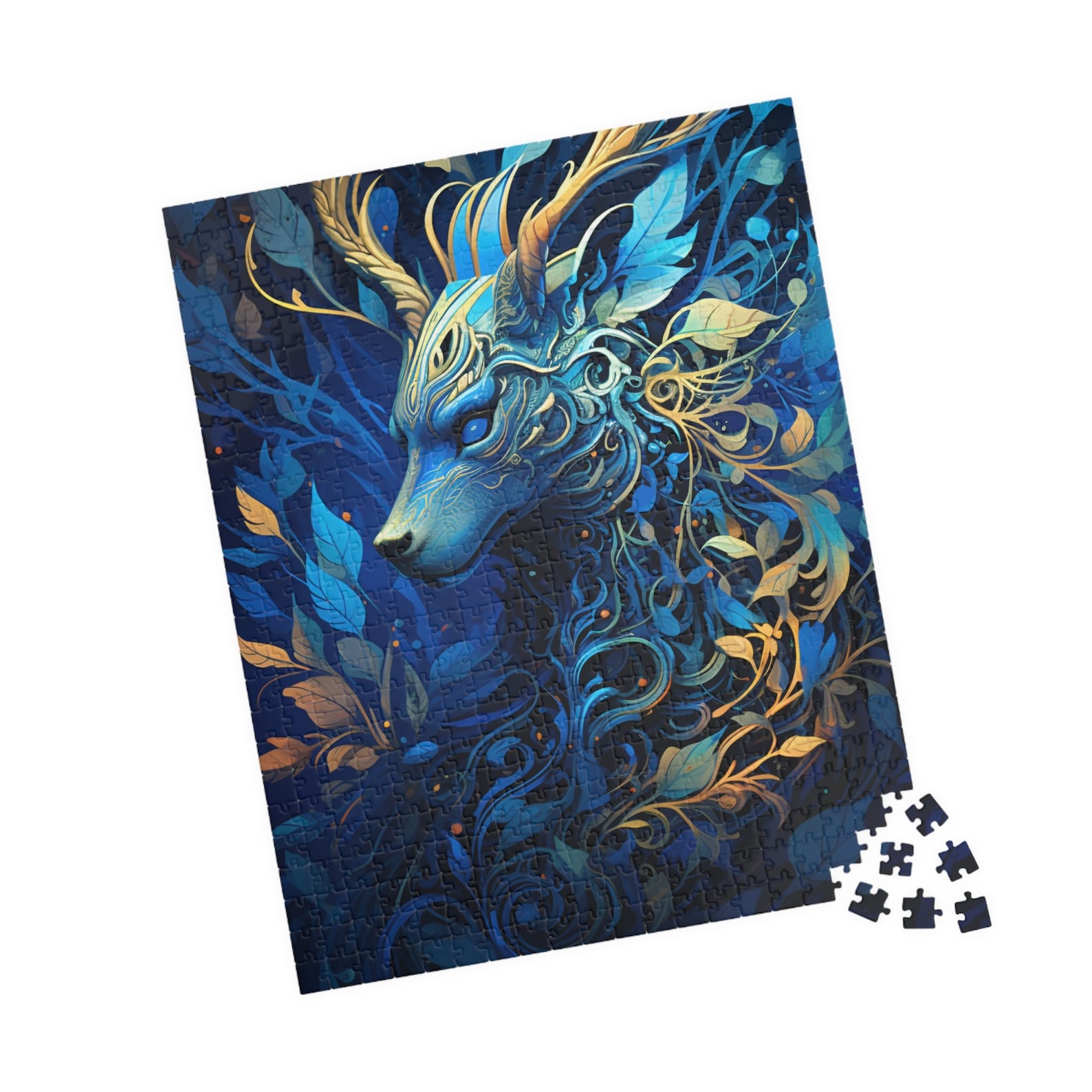 Enchanted Winter Stag: the Frostbloom Guardian - Etsy