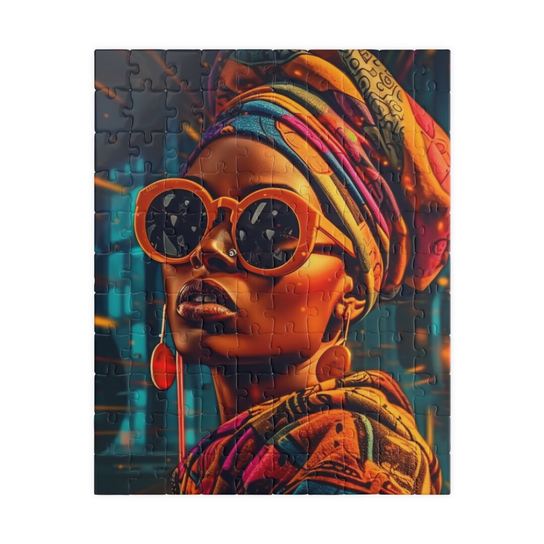 Retro Radiance: A Portrait of African Elegance - Etsy