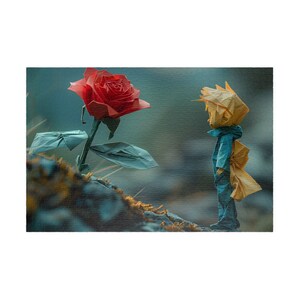 The Origami Prince and the Neon Rose #13851-24943 - Etsy