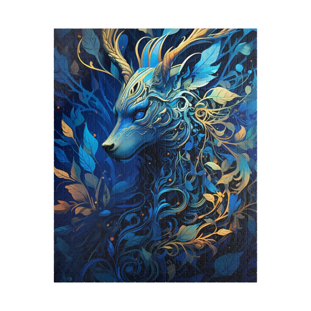 Enchanted Winter Stag: the Frostbloom Guardian - Etsy