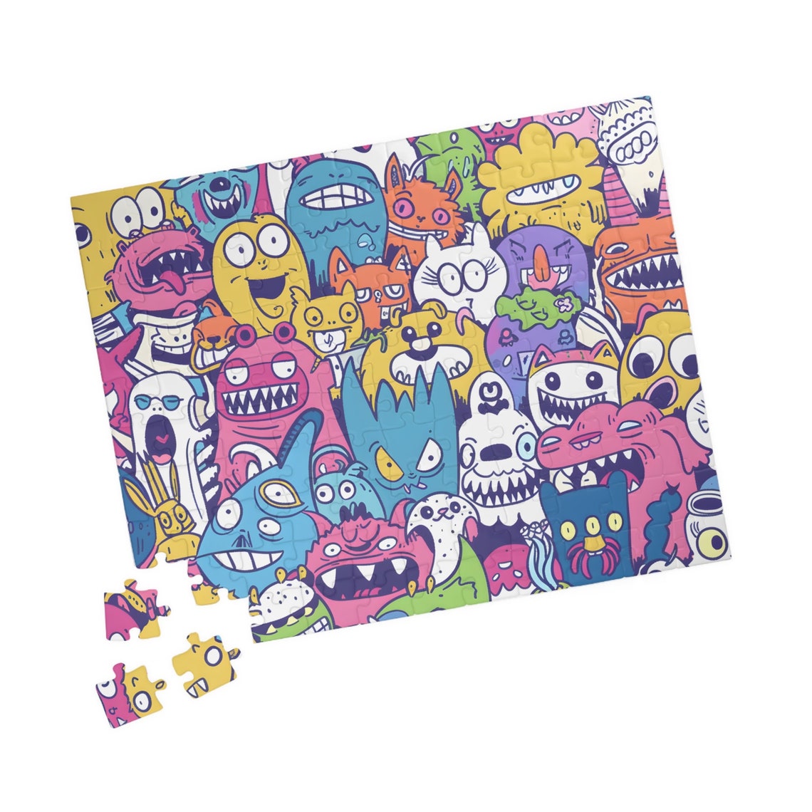 Doodle Mayhem: Cartoon Extravaganza #13838-24893 - Etsy