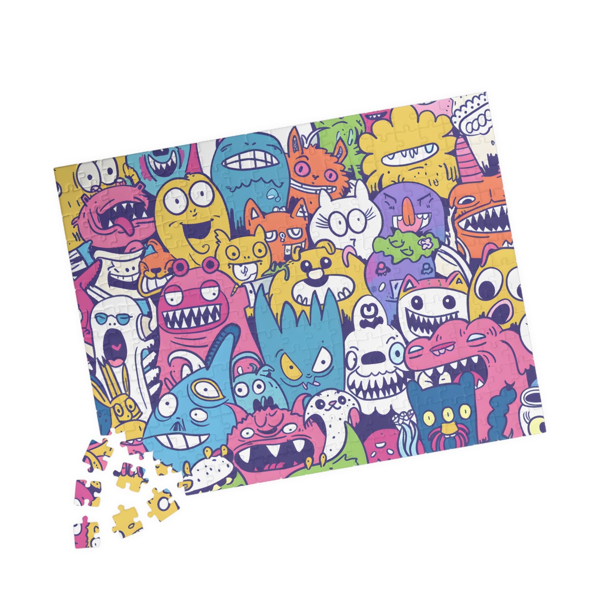 Doodle Mayhem: Cartoon Extravaganza #13838-24893 - Etsy
