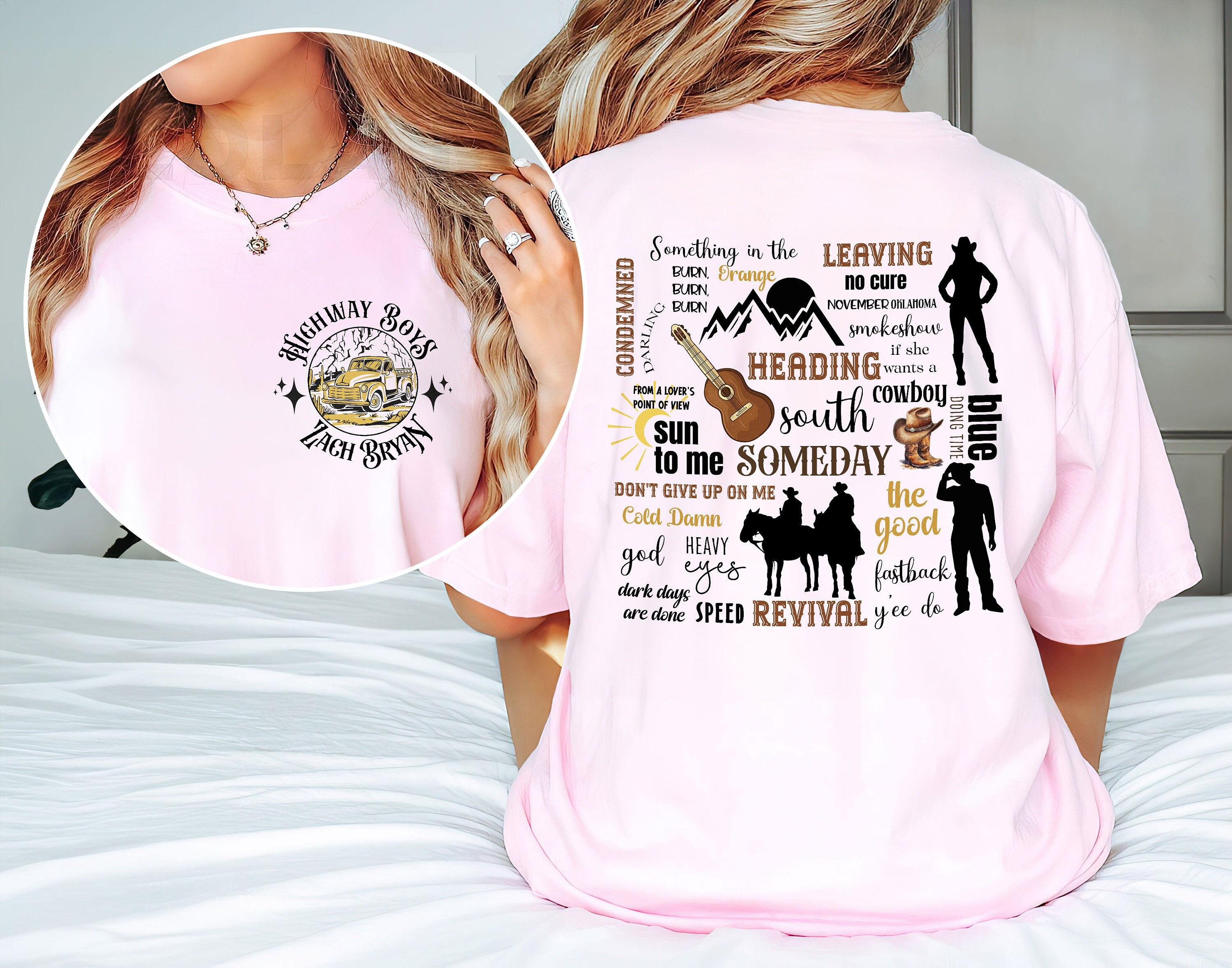 Vintage Highway Boys Zach Bryan Shirt, Zach Bryan 2024 Tour Shirts ...
