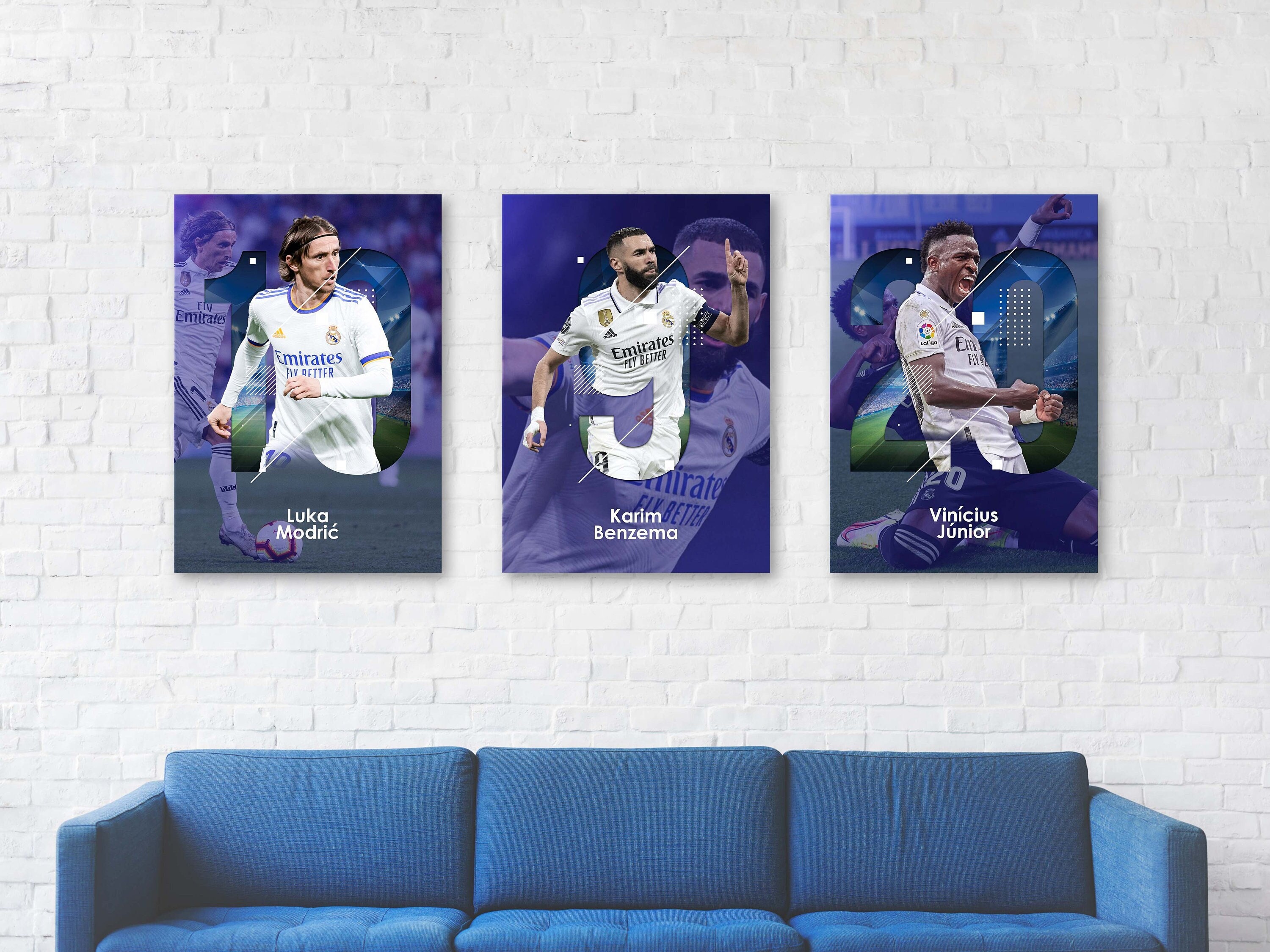Real Madrid Poster Bundle for Football Fans Benzema Poster Modric ...