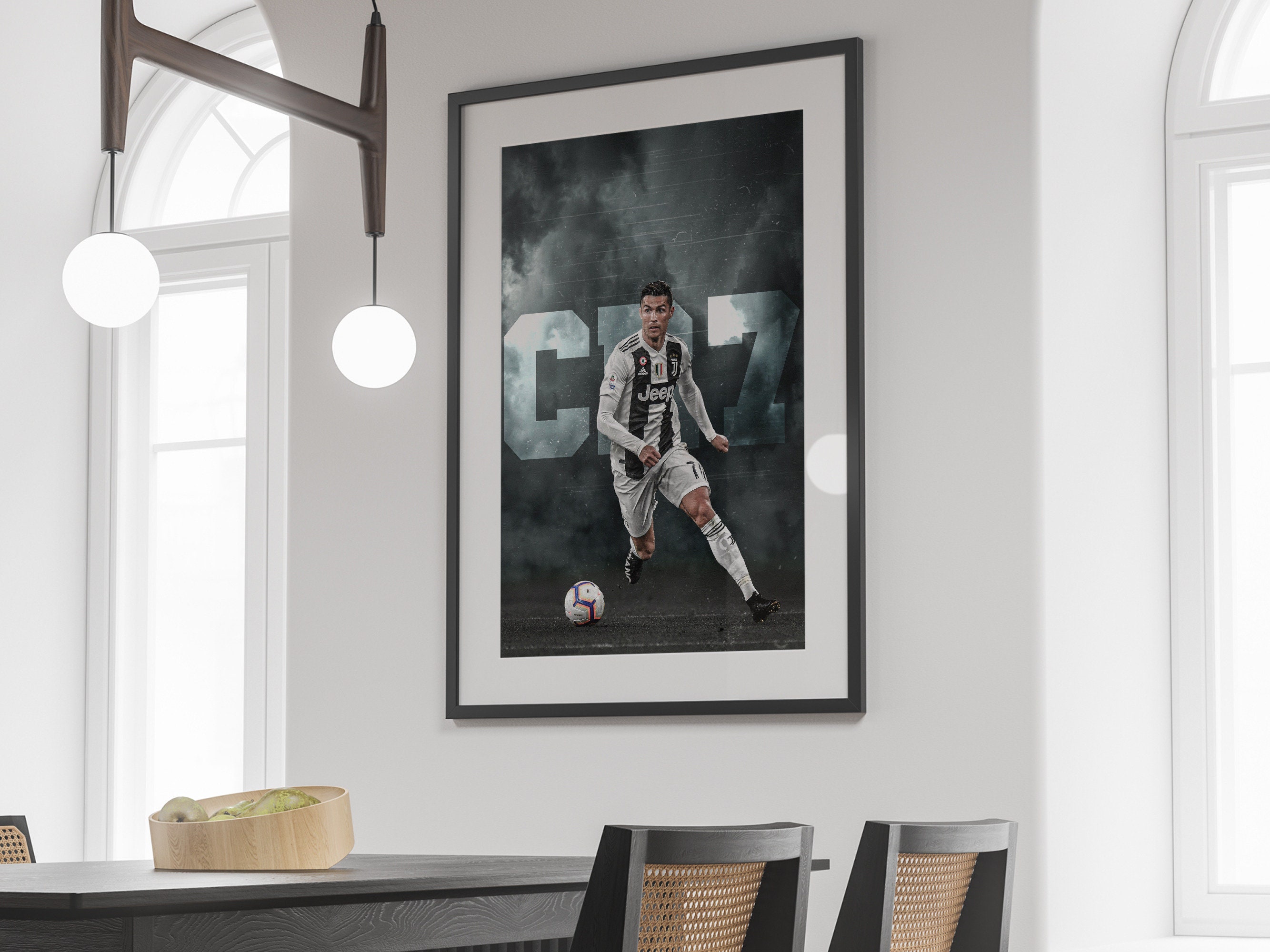 Ronaldo Poster Football Poster Ronaldo Merch Digital Print Soccer Print ...