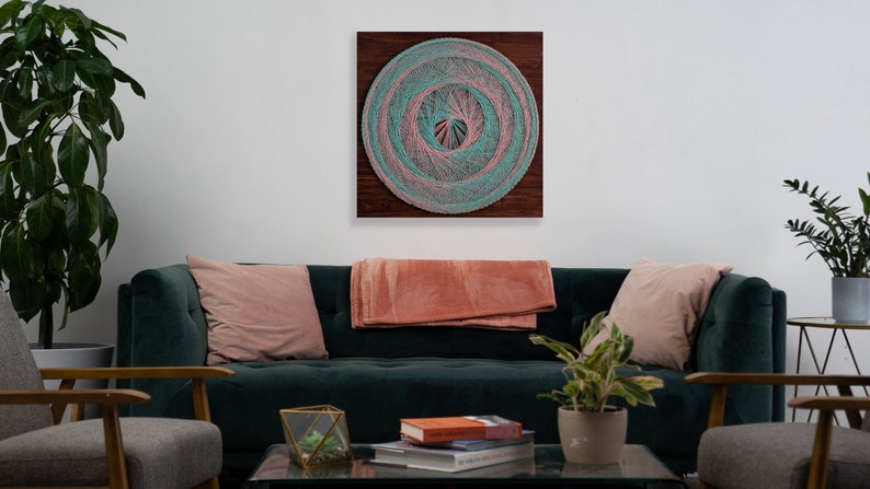 INTERTWINED Mandala Sacred Geometry Beautiful String Art, Wall Art - Etsy