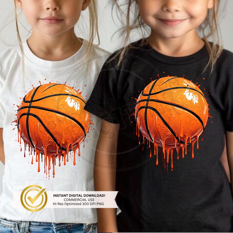 Drippy Basketball Melt PNG | DIY Team Shirts (digital Download) - Etsy