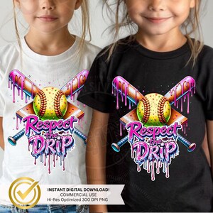 Softball Melt Ice Cream Glove Drippy Bat Ball|softball Dripping Digital ...