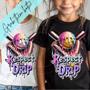 Dripping Softball Sports Drip Drippy Ice Cream Png|pink Purple Teal ...